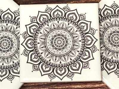 Square Ceramic Feature Tiles - Unique Mosaic Feature Tiles – The Mosaic ...