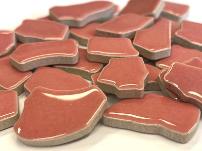 Orange Large Ceramic Puzzle Pieces | Shop The Mosaic Store Online