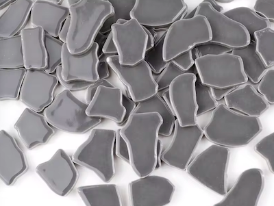Grey Large Ceramic Puzzle Pieces | Shop The Mosaic Store Online