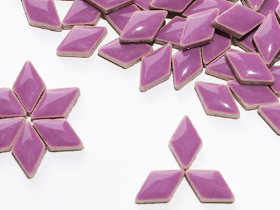 Purple Gloss Ceramic Diamonds | Unique Mosaic Materials Buy Online ...